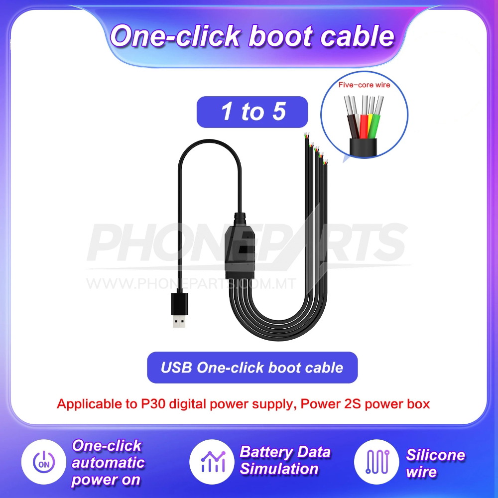 I2C P30 Digital Power Supply One Click Boot Cable for iPhone 8-15 Pro ...
