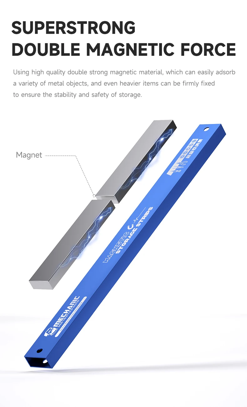 MECHANIC MAG 25 POWERFUL MAGNETIC STORAGE STRIP TOOL HOLDER - Phoneparts