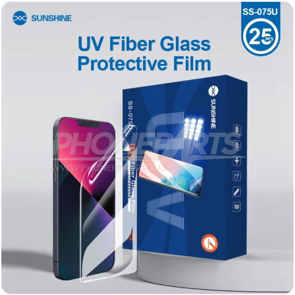 SUNSHINE SS-075U UV FIBERGLASS FLEXIBLE HYDROGEL FILM (25PCS) - Phoneparts