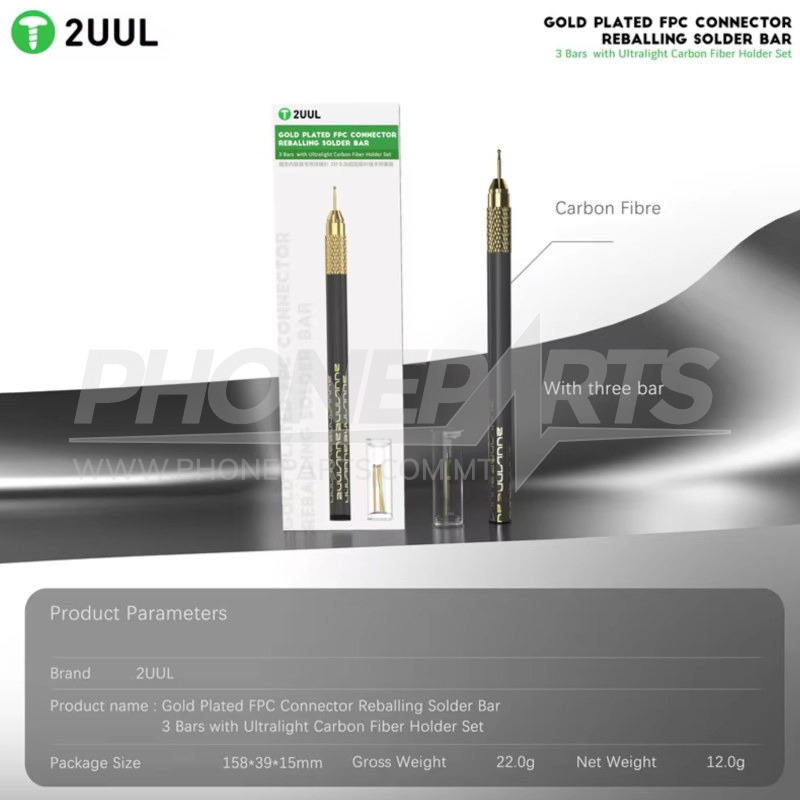 2UUL SC98 Gold Plated FPC Connector Reballing Solder Bar - Phoneparts