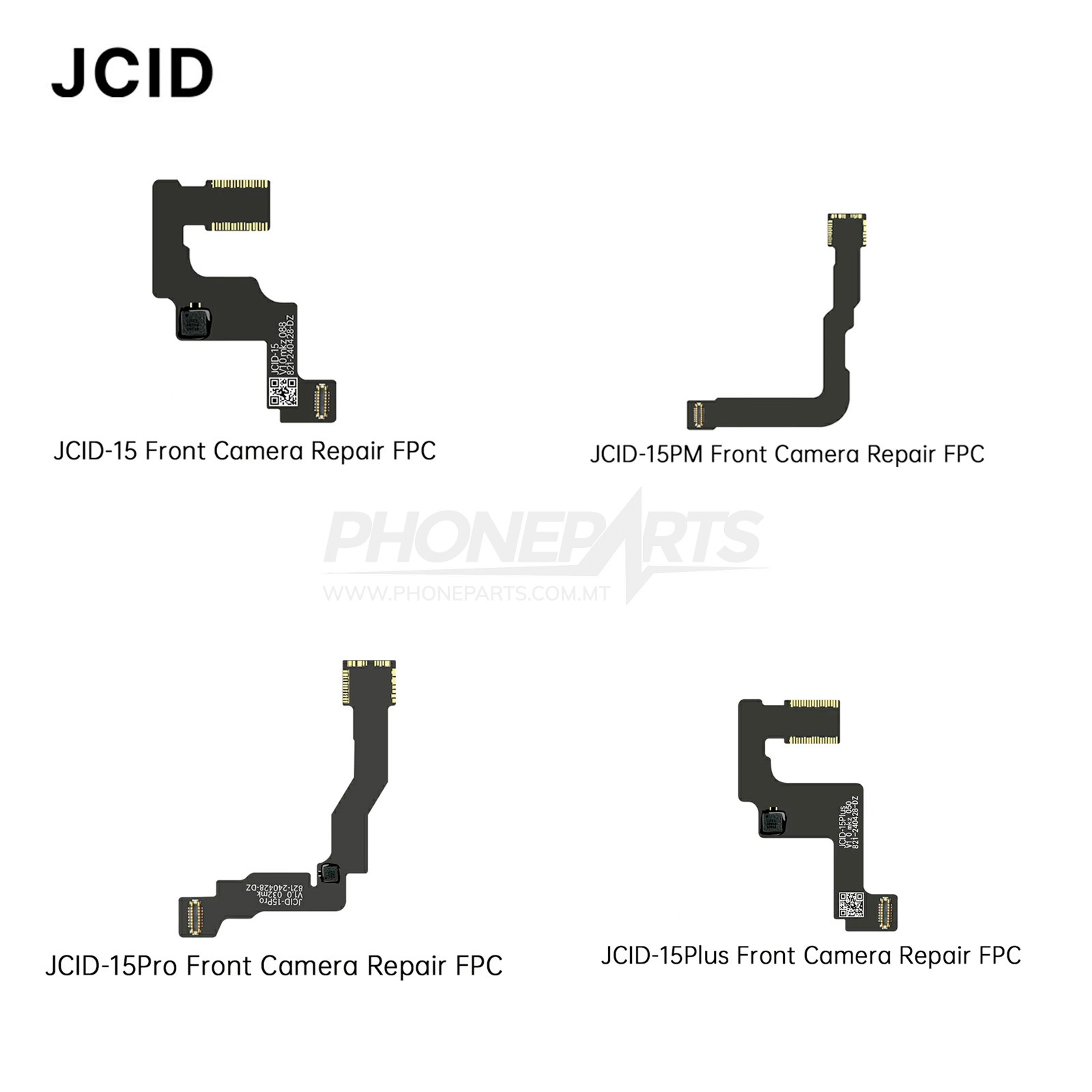 JCID iPhone 15 series TAG-ON front camera repair FPC - Phoneparts