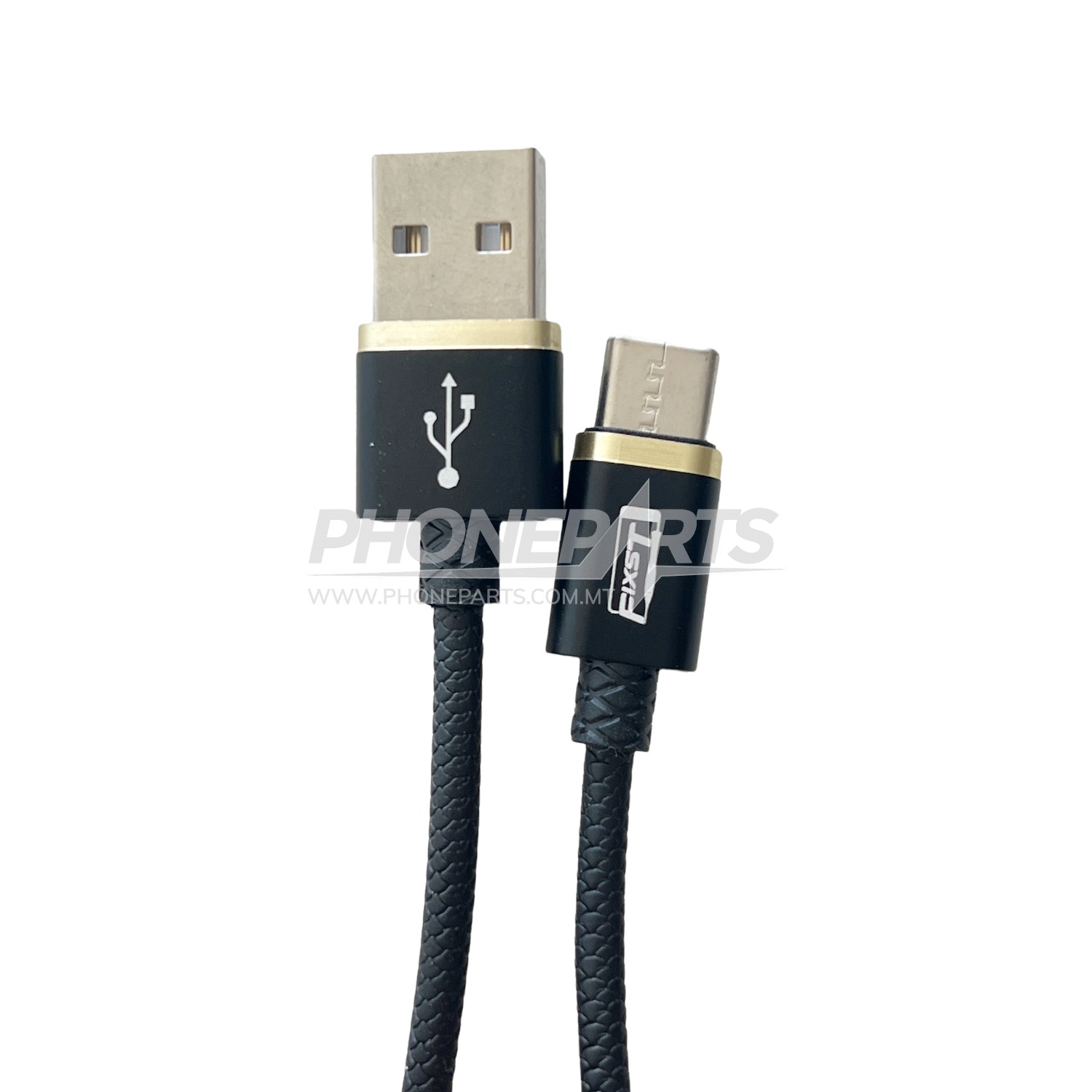 FAST CHARGING-DATA CABLE USB/TYPE-C (1MT) SKIDPROOF TPE EMBOSSED ...