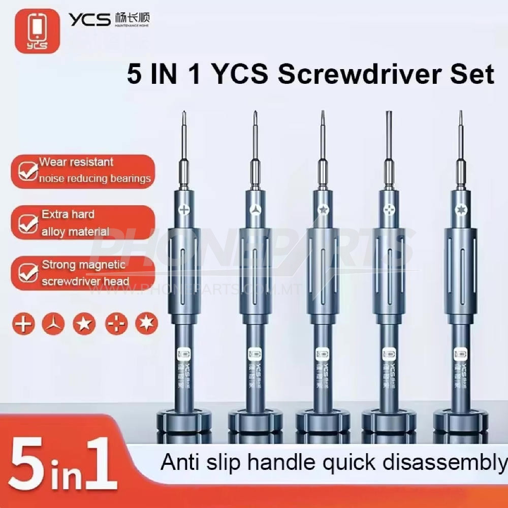 YCS Y101 5 IN Alloy Ultra Harden Screwdriver set - Phoneparts