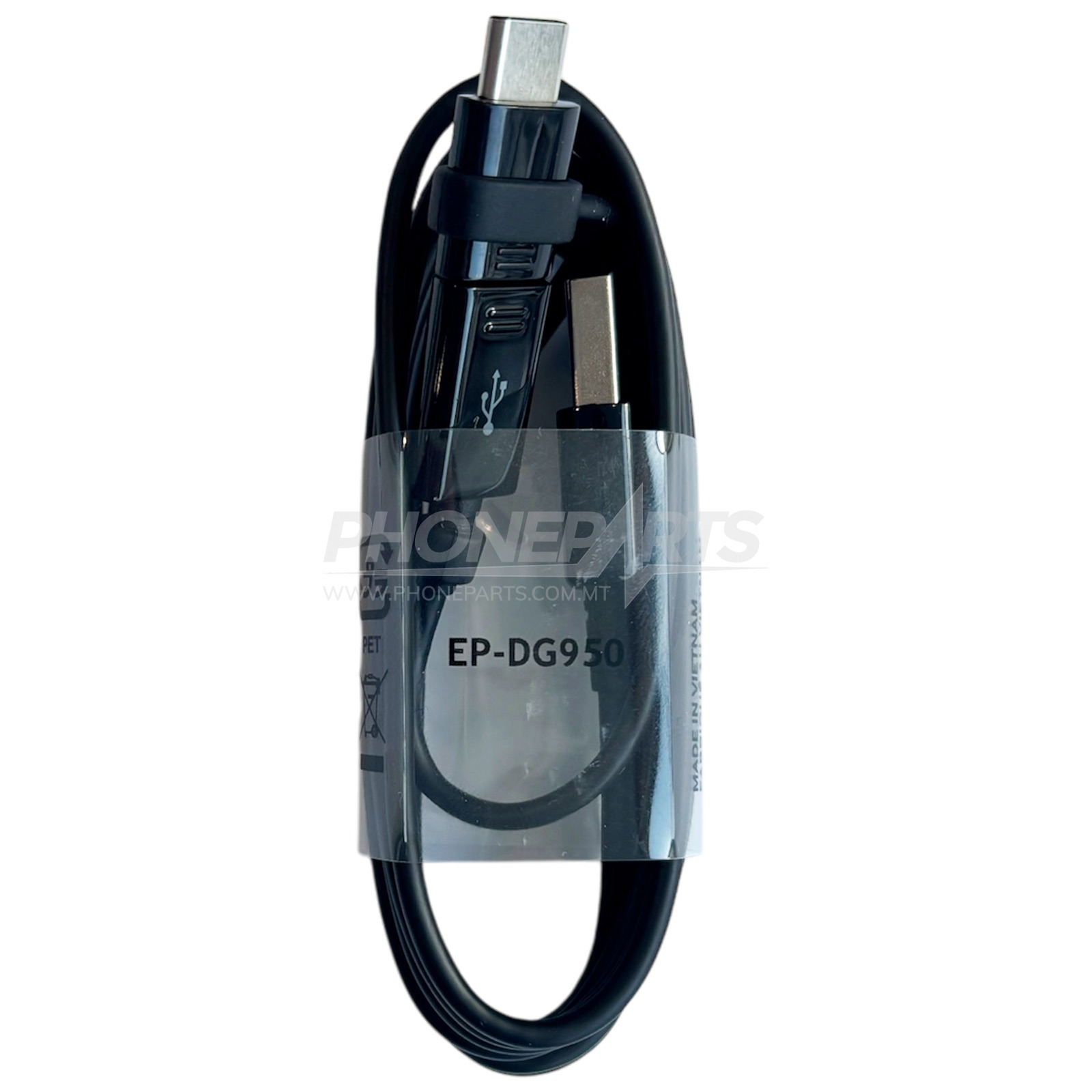 EP-DG950DBE data cable combo micro-usb type-c (black) Samsung factory ...