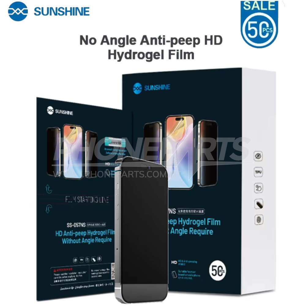 SUNSHINE SS-057NS HD ANTI-PEEP HYDROGEL FILM WITHOUT ANGLE CALIBRATION ...
