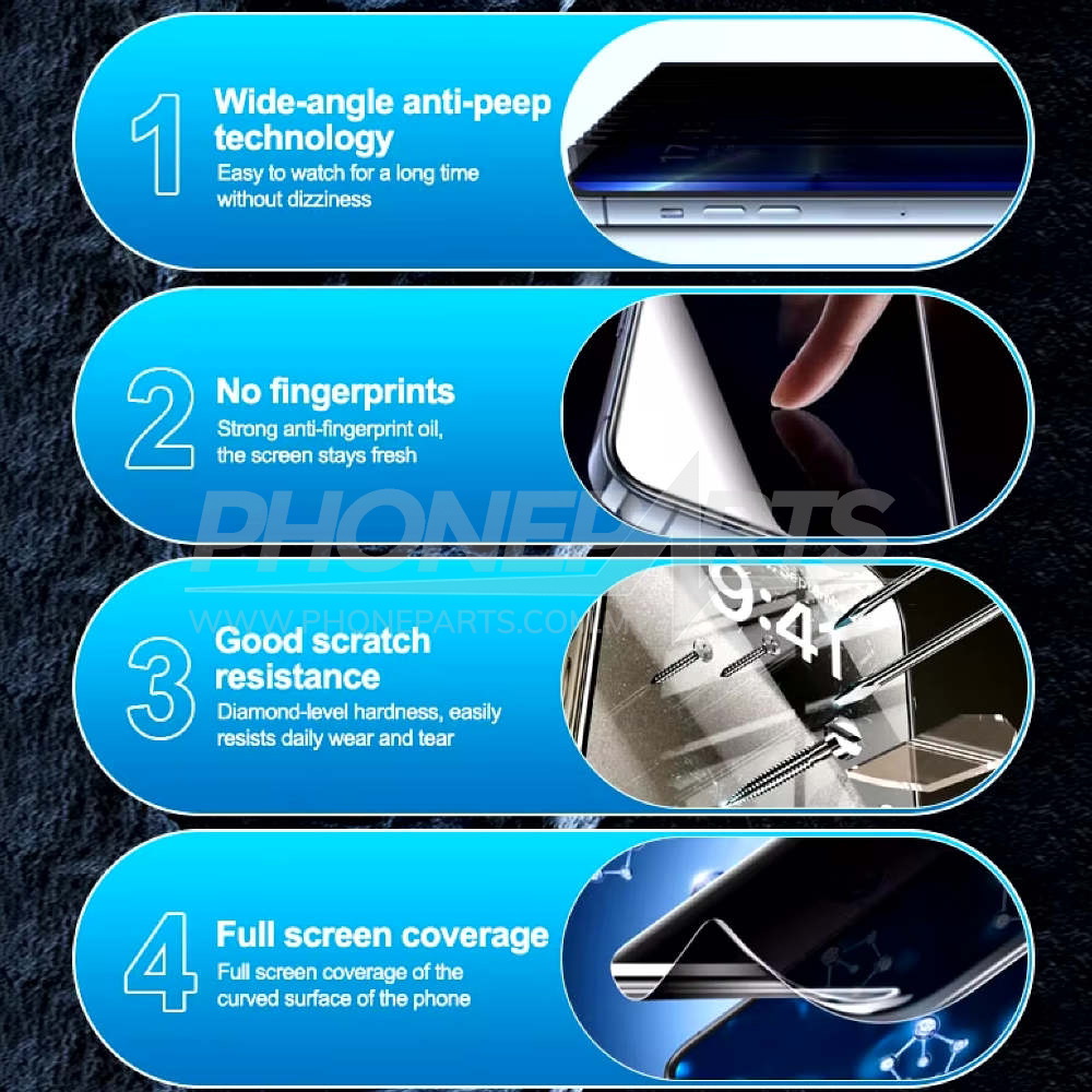SUNSHINE SS-057NS HD ANTI-PEEP HYDROGEL FILM WITHOUT ANGLE CALIBRATION ...