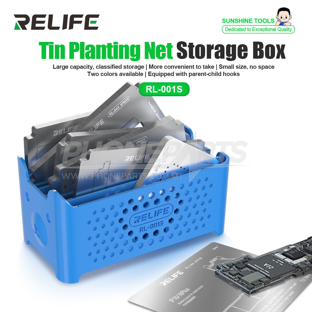 Relife RL-001S Tin Planting Net Storage Box - Phoneparts