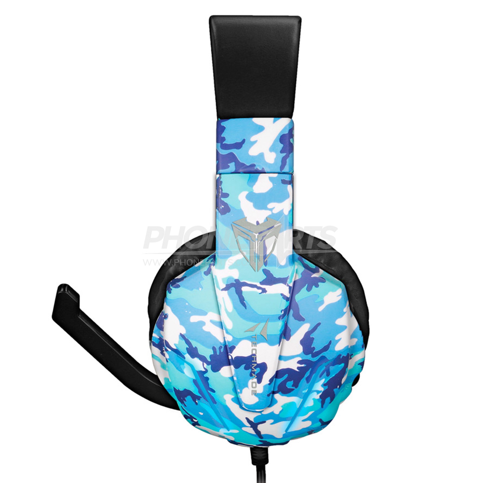 Techmade gaming headset for smartphone PC console (TM-FL1-CAMBLU ...