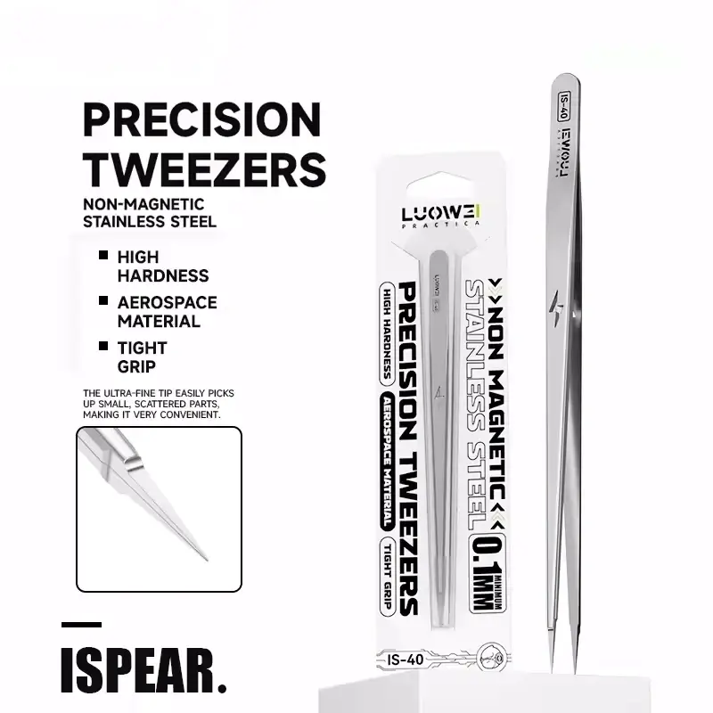 Luowei IS-40 Non-Magnetic Cloud-Probing Tweezers For Flying Wire Chips ...