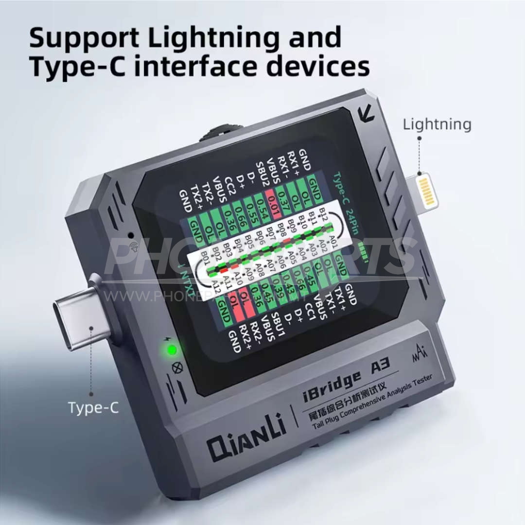 QianLi iBridge A3 Tail Plug Analyzer – Advanced Motherboard Testing ...