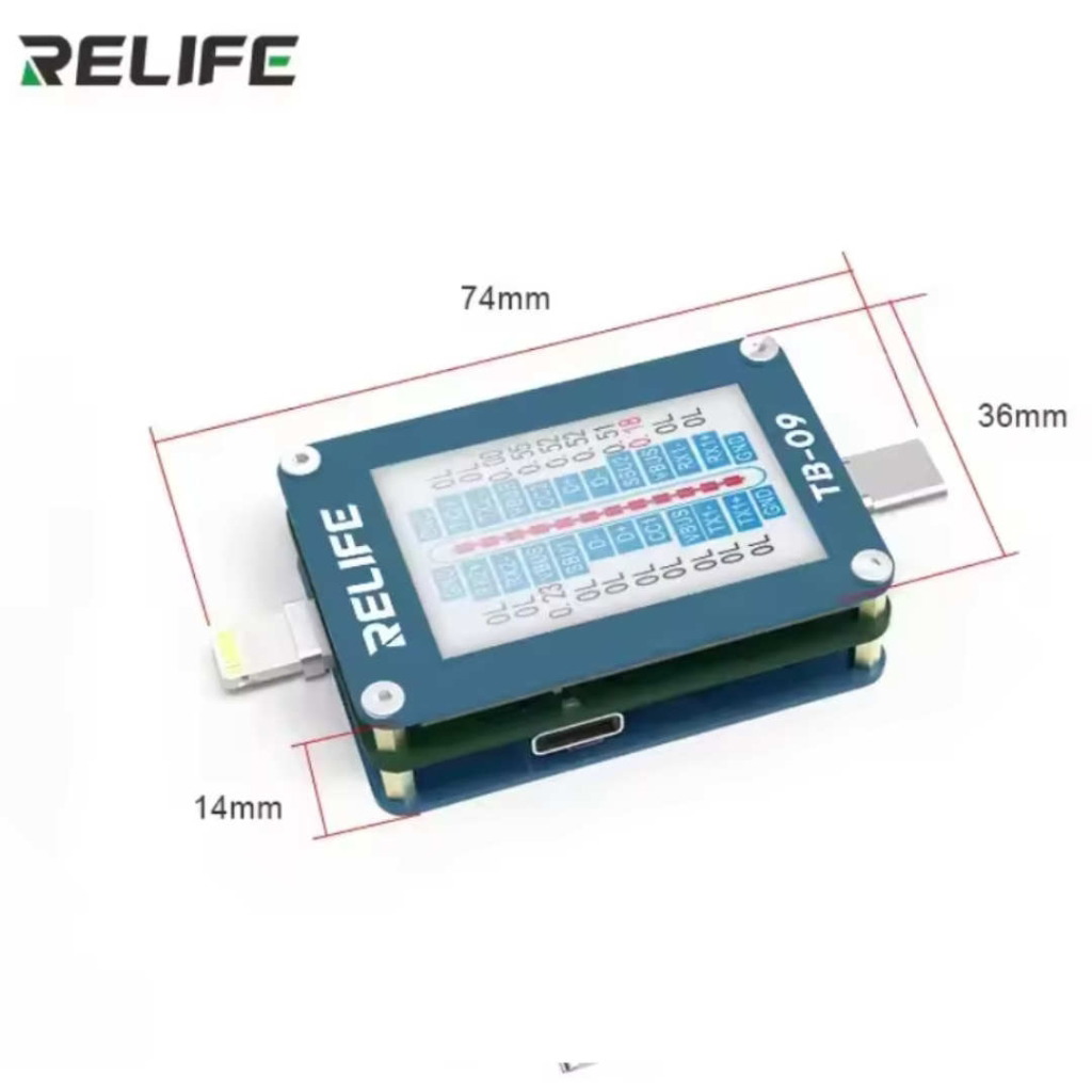 Relife TB-09 Charging Port Tester Tail Plug Dock Support Lightning and ...
