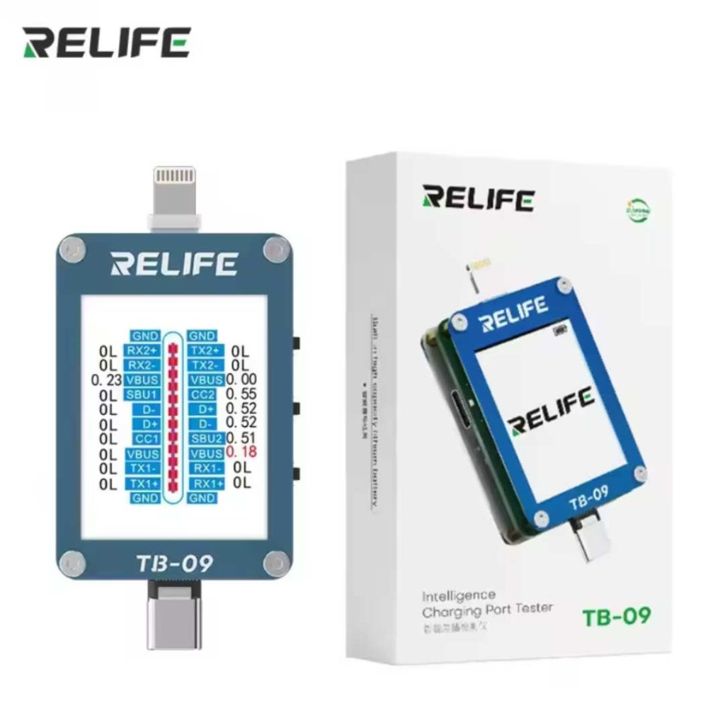 Relife TB-09 Charging Port Tester Tail Plug Dock Support Lightning and ...
