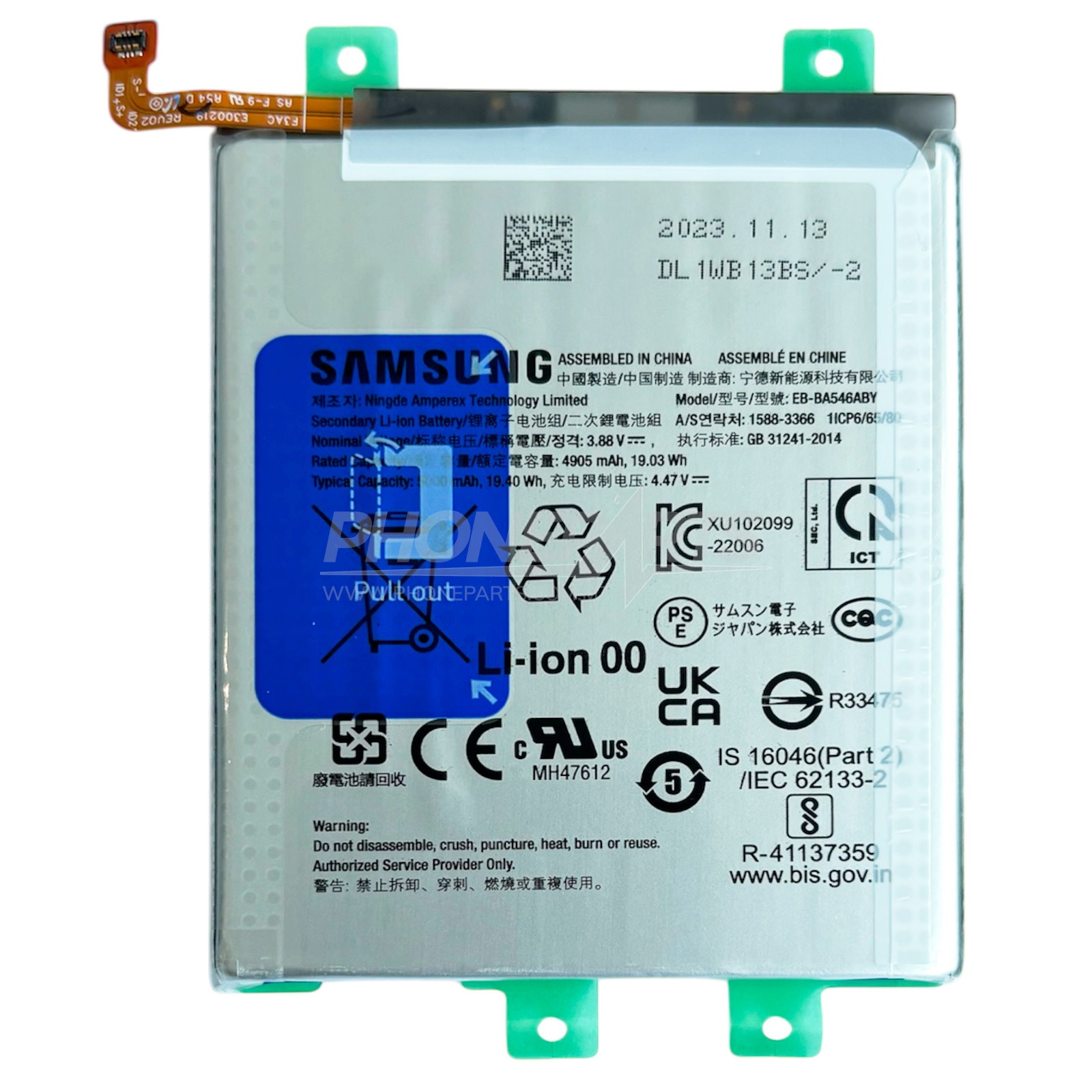 Battery EB-BA546ABY Samsung A54 (SM-A546) genuine - Phoneparts