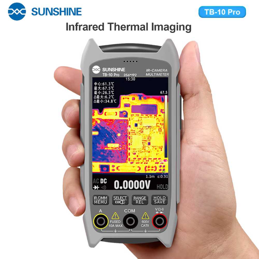 SUNSHINE TB-10 Pro – Handheld Infrared Thermal Imaging & Multimeter ...