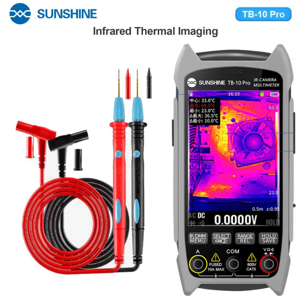 SUNSHINE TB-10 Pro – Handheld Infrared Thermal Imaging & Multimeter ...