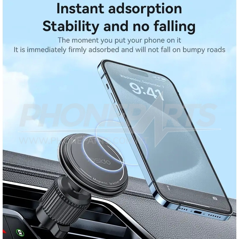 Yesido C252 Magnetic Car Vent Phone Holder – Rotatable Hook Clip ...