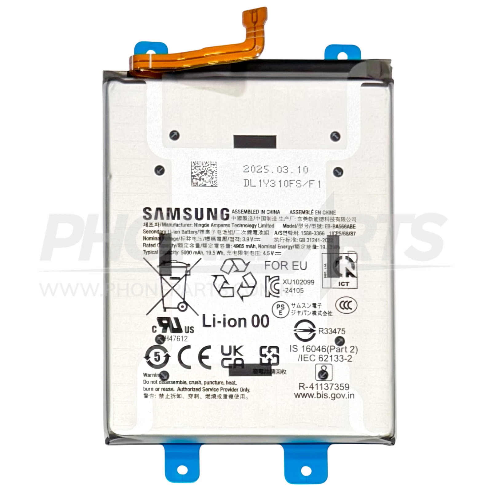 Battery EB-BA566ASE Samsung A56 (SM-A566) genuine - Phoneparts