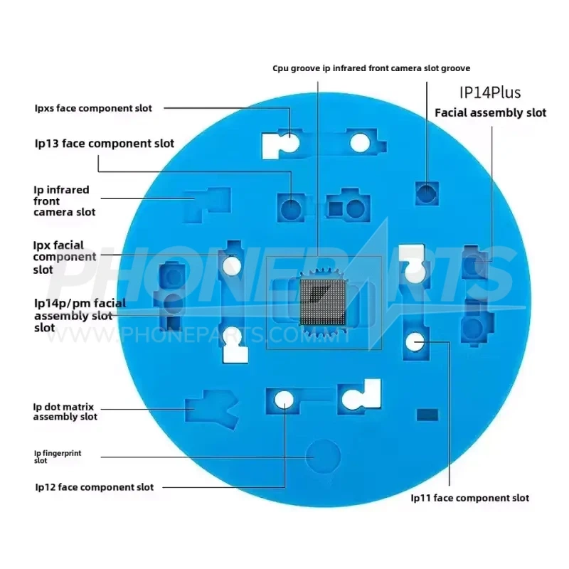 TE-707 Microscope Disk – High-Temp CPU Chip Insulation Pad for iPhone X ...