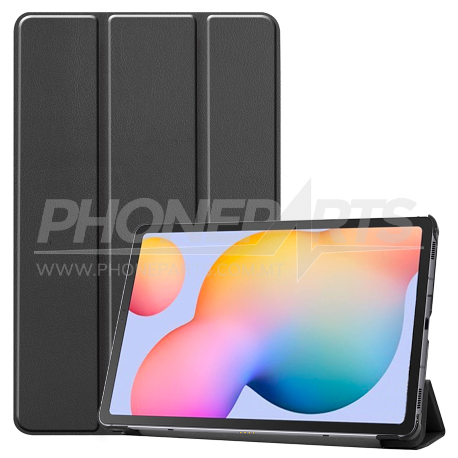 Triple folding case Samsung Tab S6 Lite series (black) - Phoneparts