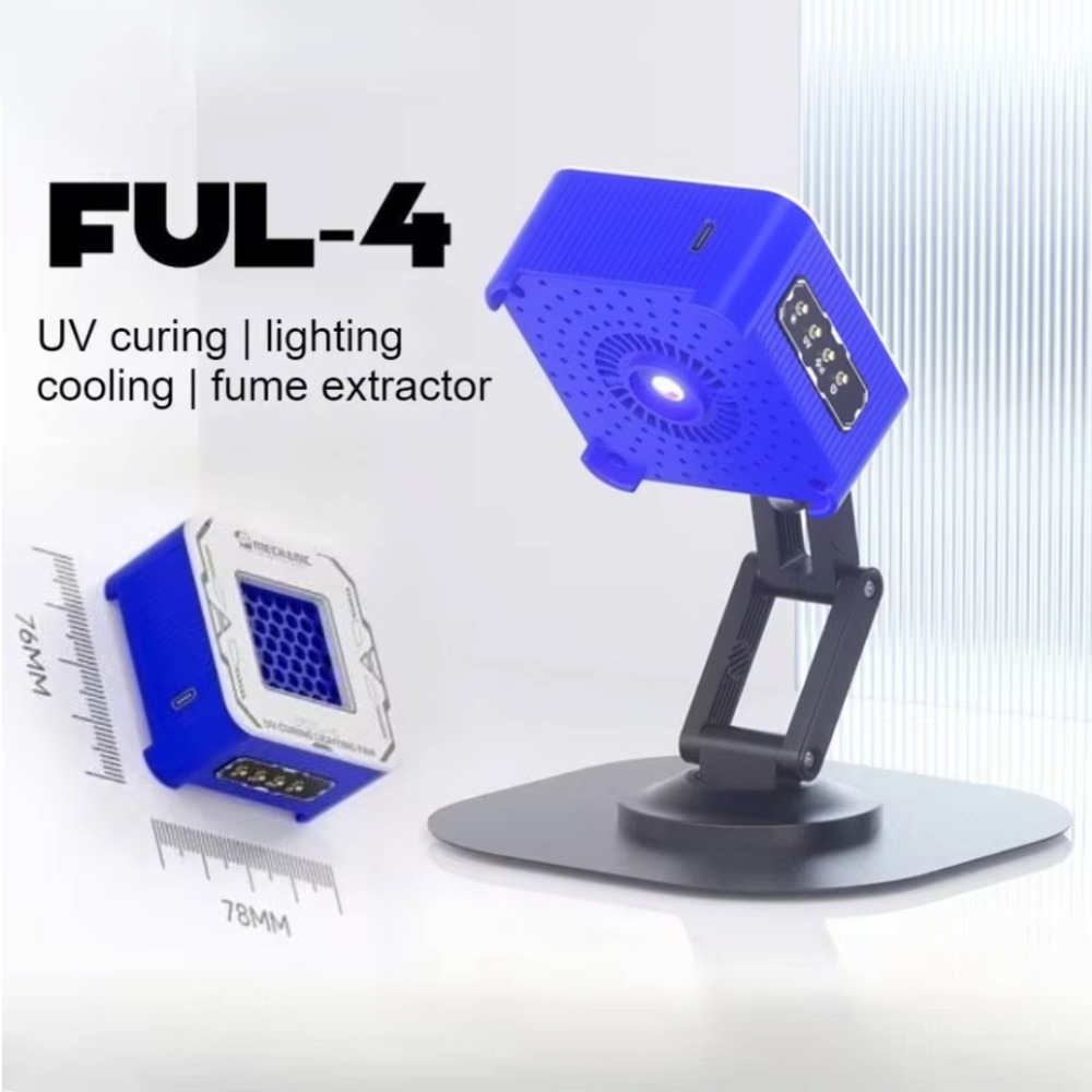 MECHANIC FUL-4 Mini UV Curing Light & Smoke Exhaust Fan - Phoneparts