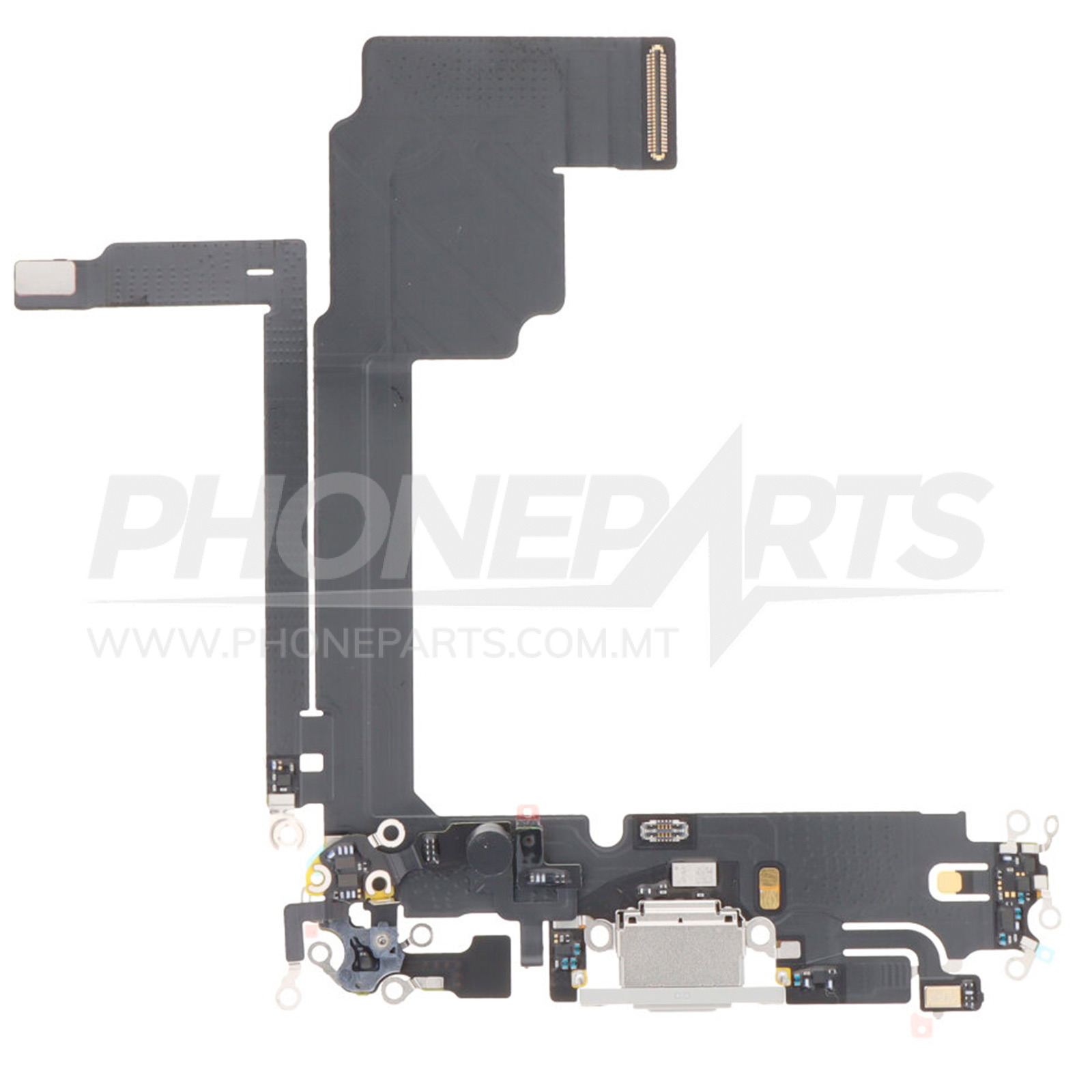 Charging connector flex cable for iPhone 15 Pro Max (pulled) - Phoneparts