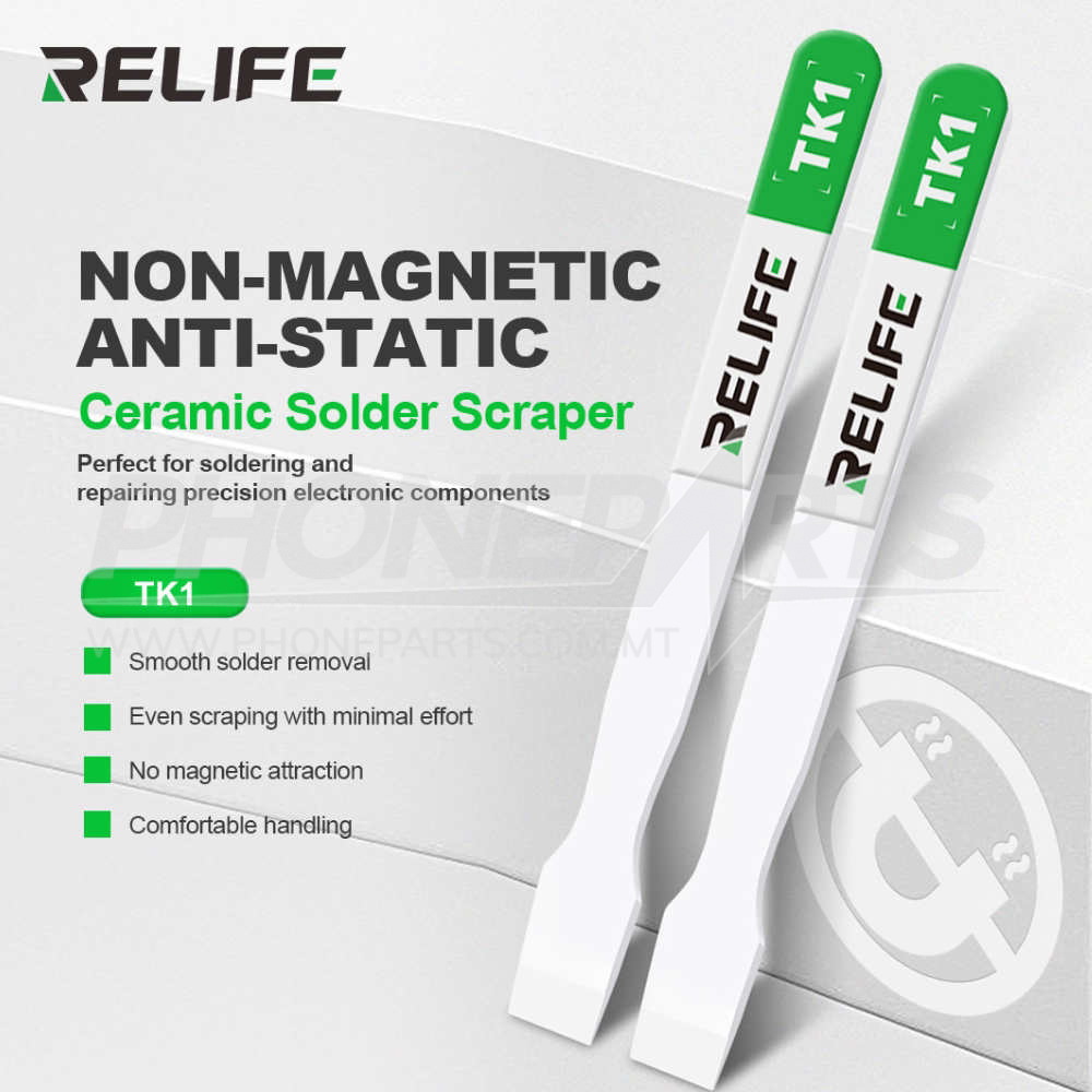 Relife TK1 Ceramic Solder Scraper – Non-Magnetic & Anti-Static ...