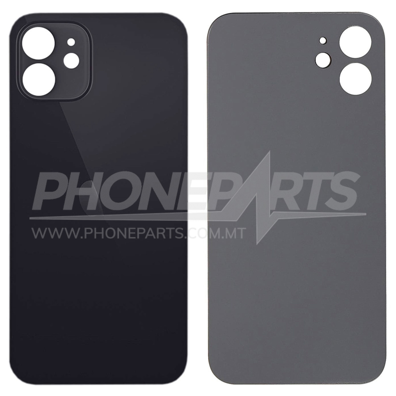Back glass big hole for iPhone 12 - Phoneparts